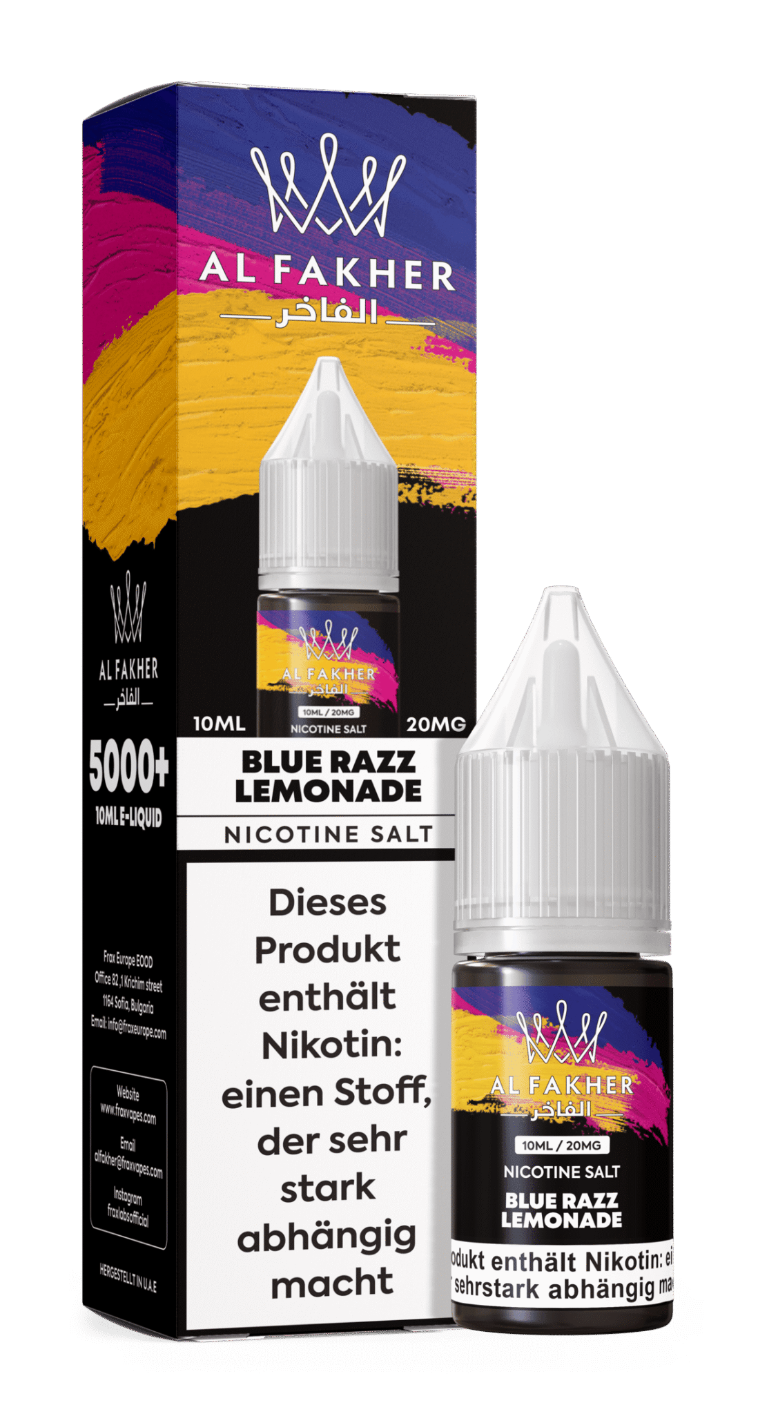 Al Fakher Liquid Blue Razz Lemonade 5x10ml - deKaufmann